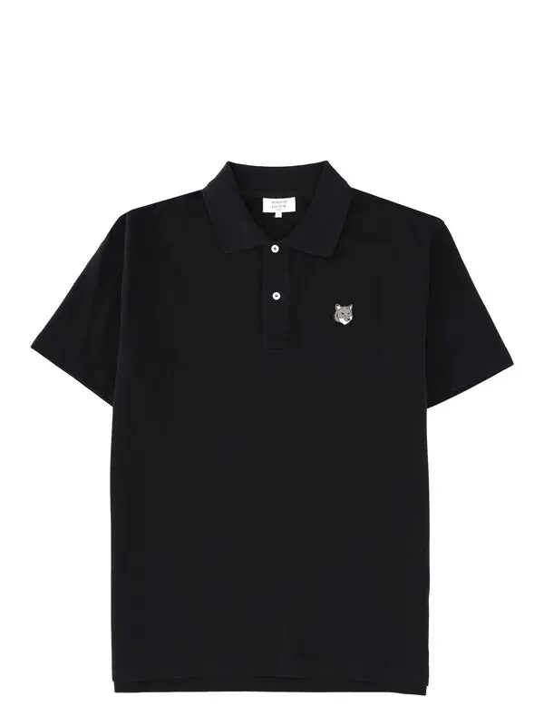 Maison Kitsuné Polo With Logo - Black