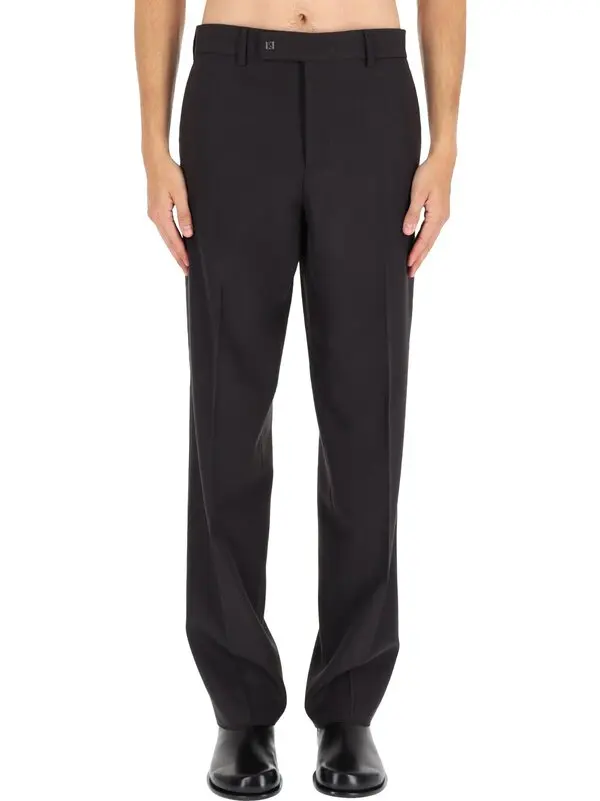 Fendi Wool Blend Trousers - Brown