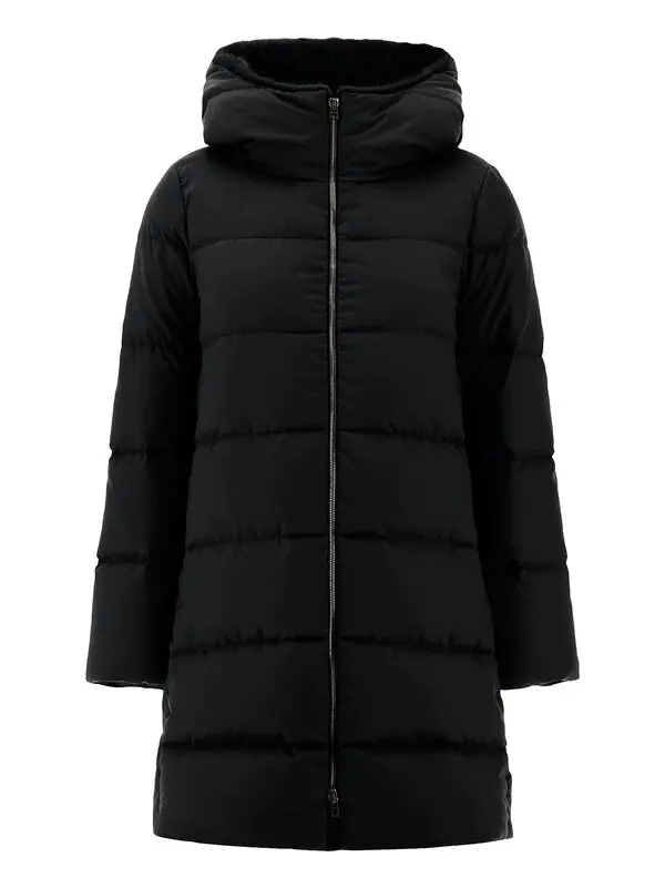 Herno A-shape Coat - Black