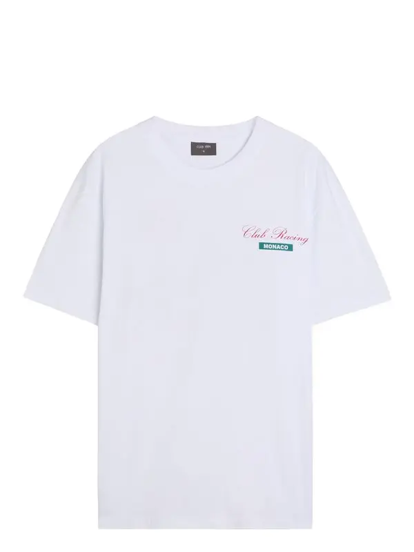 CLUB 1984 Racing Printed Cotton T-shirt - White