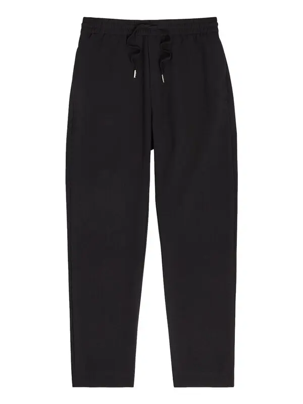 RAITH Emilio Everyday Drawstring Woven Trousers - Black
