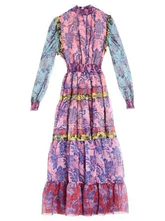 Versace Floral Maxi Dress - Pink