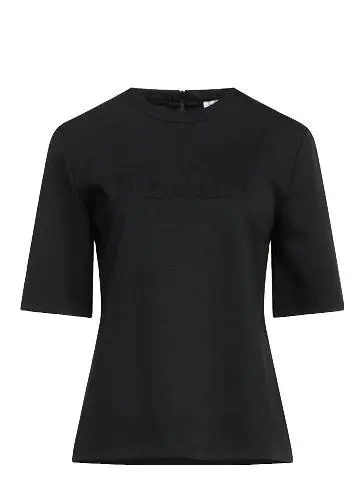 Max Mara Logo-print Jersey T-shirt - Black