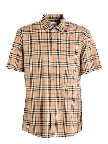 Burberry Shirt Camel Size Cotton - Beige
