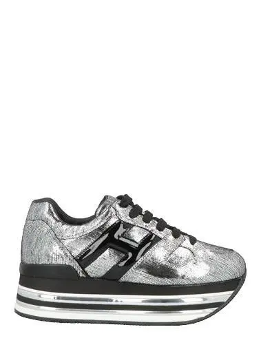 Hogan Leather Low-top Sneakers - Silver