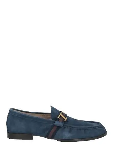 TOD'S Suede Loafers With Appliqu - Midnight Blue