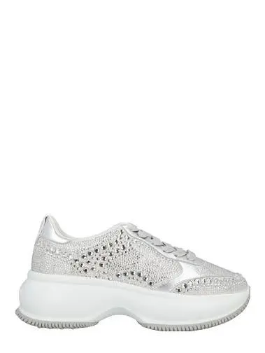 Hogan Atelier Leather Sneakers - Silver