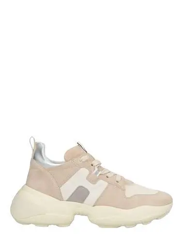 Hogan Leather Sneakers - Beige