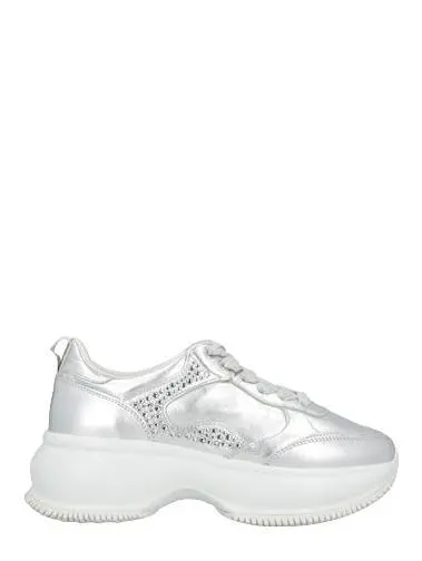 Hogan Atelier Leather Sneakers - Silver