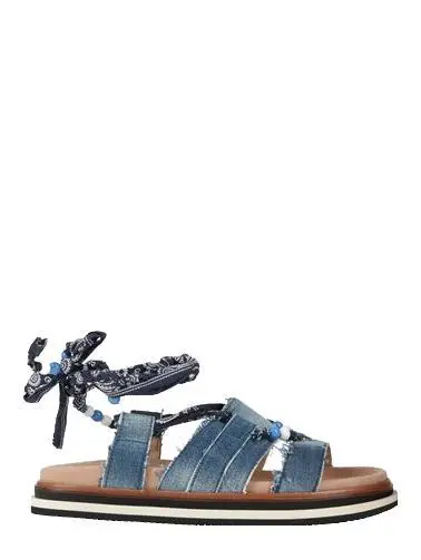Hogan Sandals With Tie Fastening - Blue