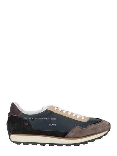 Hogan Multicolor Leather And Suede Lace-up Sneakers - Navy