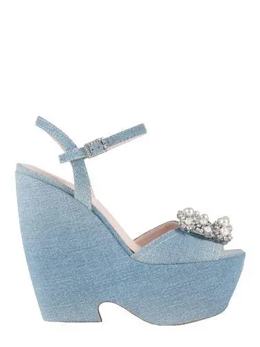 ROGER VIVIER Wedge Sandals - Blue