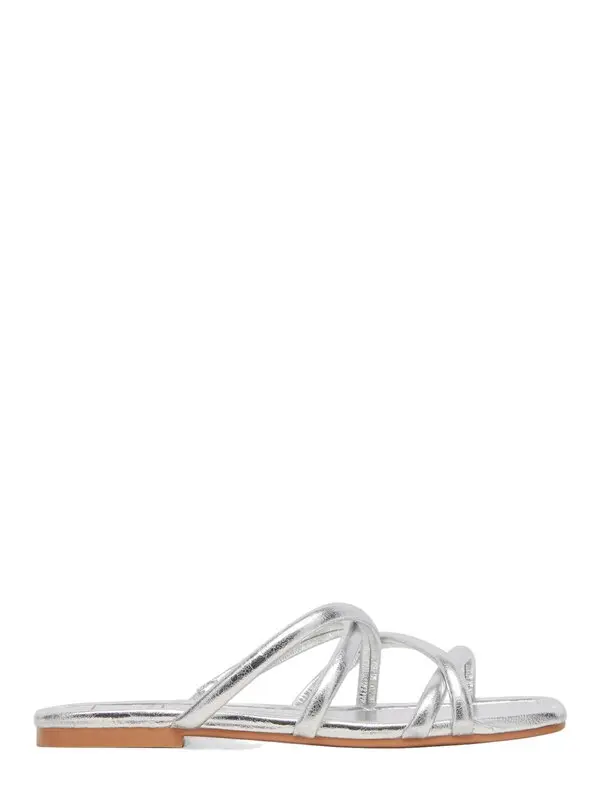 DOLCEVITA Lanza Strappy Sandals - Silver Metallic Stella