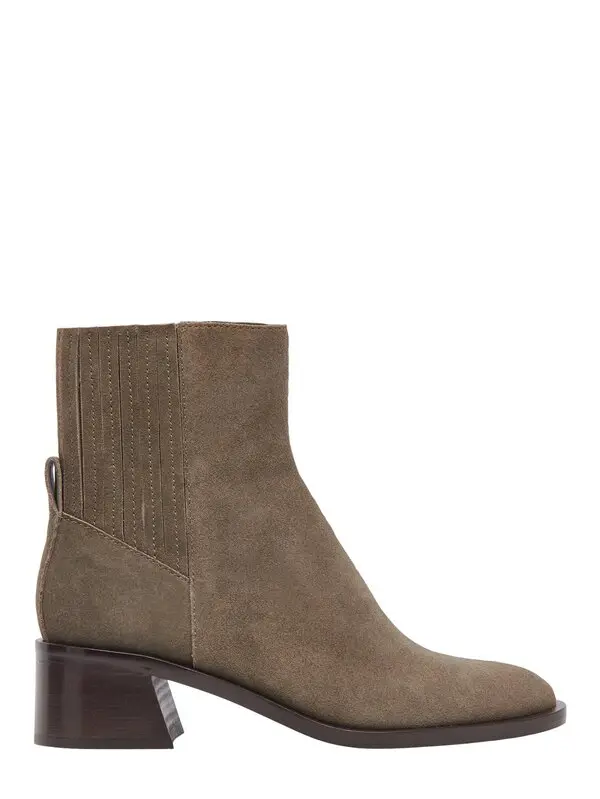 Dolce Vita Linny H2o Ankle Boots - Olive Suede