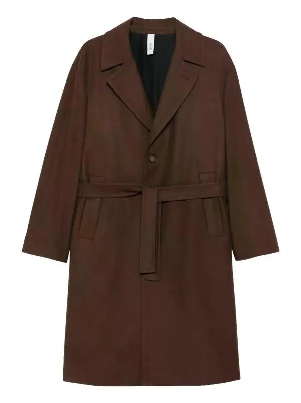 HEVO Ostuni Belted Coat - Brown