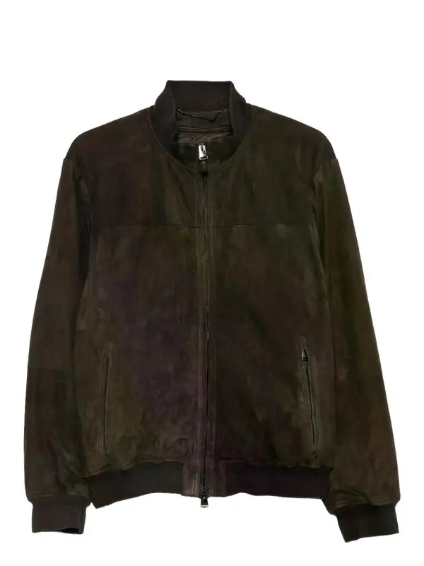 Canali Leather Jacket - Brown