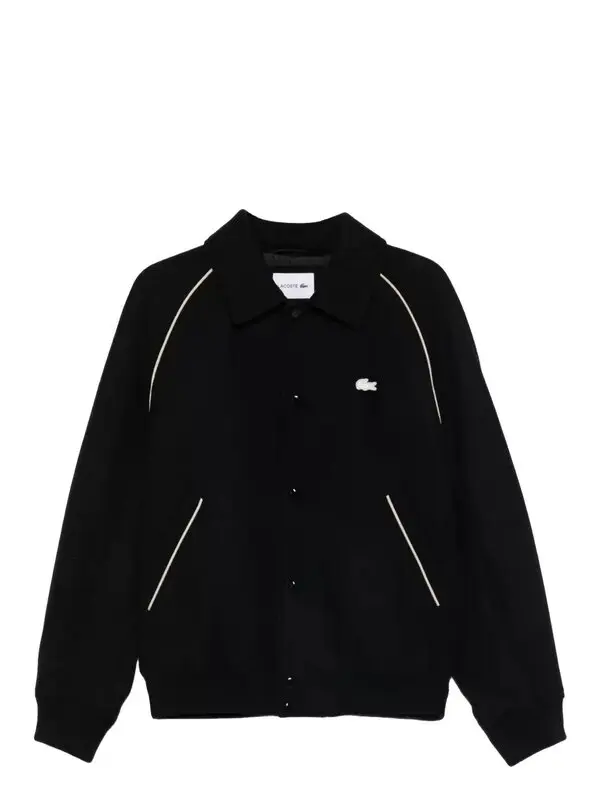 Lacoste Trim-detail Bomber Jacket - Black