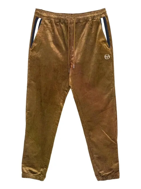 SERGIO TACCHINI Cordurato Logo Trousers - Brown