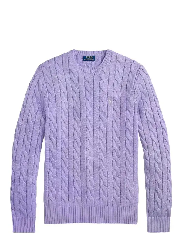 Ralph Lauren Cable-knit Long-sleeve Sweater - Purple