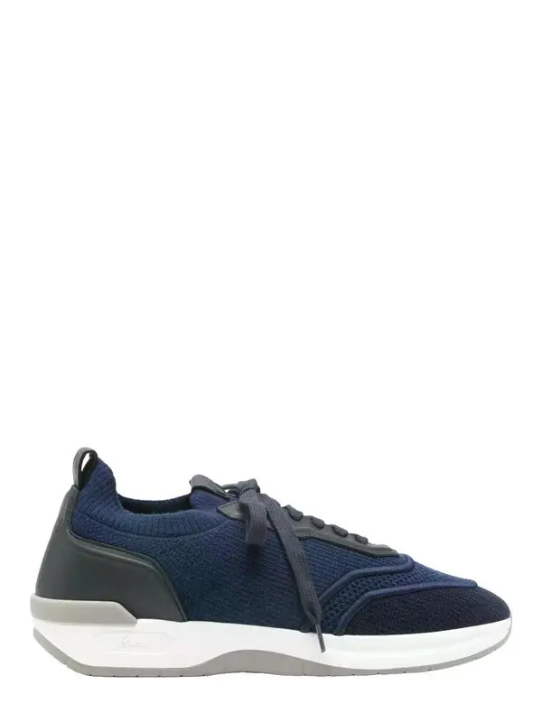 Brioni Panelled Lace-up Sneakers - Blue