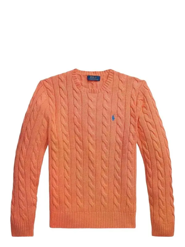 Ralph Lauren Cable-knit Long-sleeve Sweater - Orange