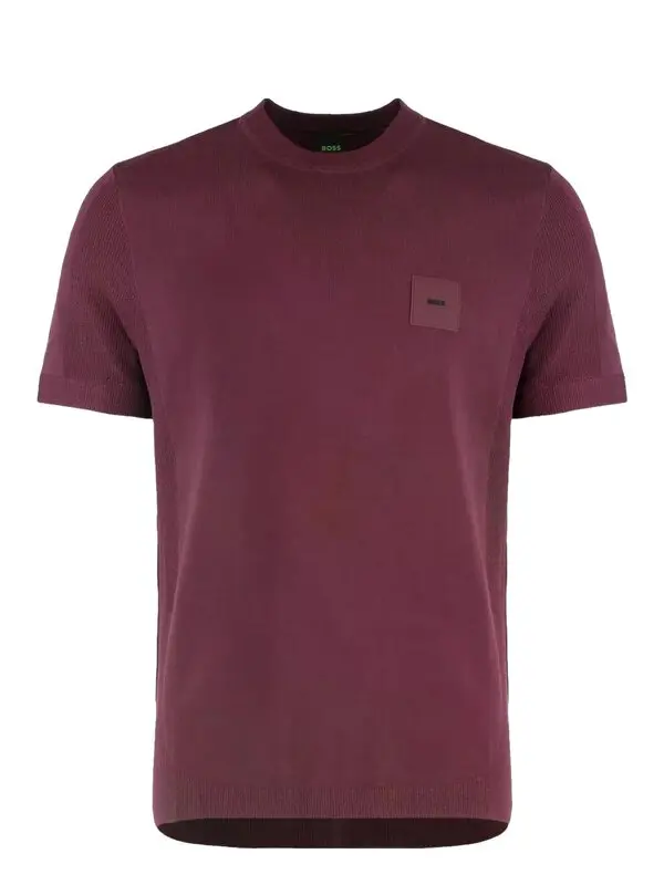 BOSS Crew-neck T-shirt - Purple