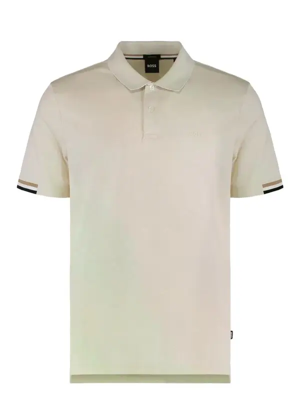 BOSS Button-fastening Polo Shirt - Neutrals