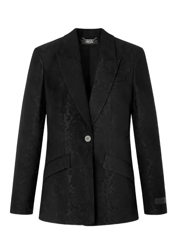 Versace Wool-blend Blazer - Black