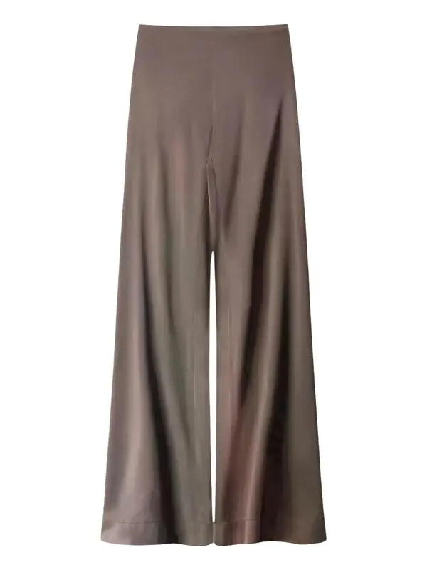Staud Stroll Silk Trousers - Brown