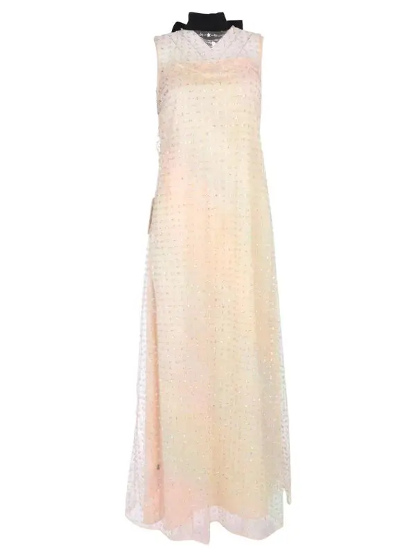 Staud Albee Tie-embellished Maxi Dress - Neutrals