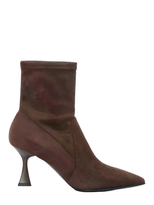 SERGIO LEVANTESI 70mm Janet56 Suede Boots - Brown