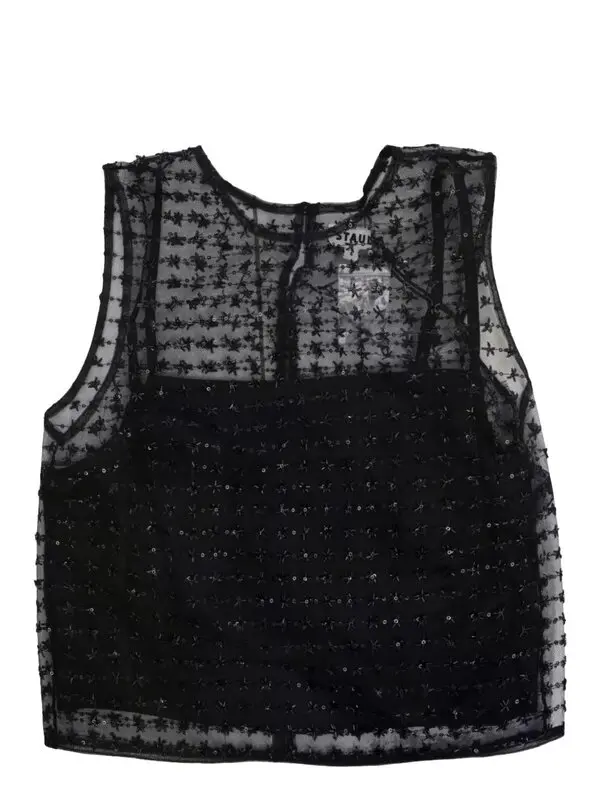 Staud Star-embellished Top - Black