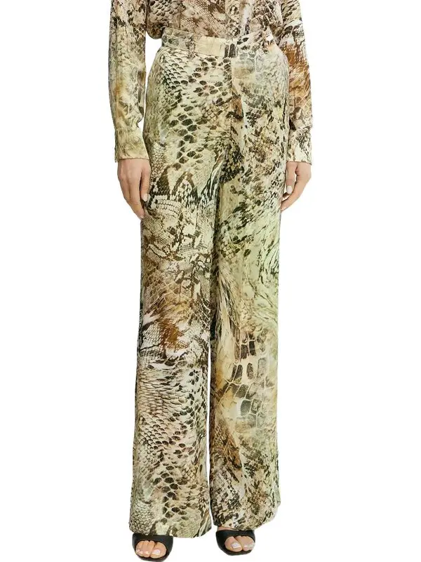 MARCIANO Giselle Printed Trousers - Neutrals