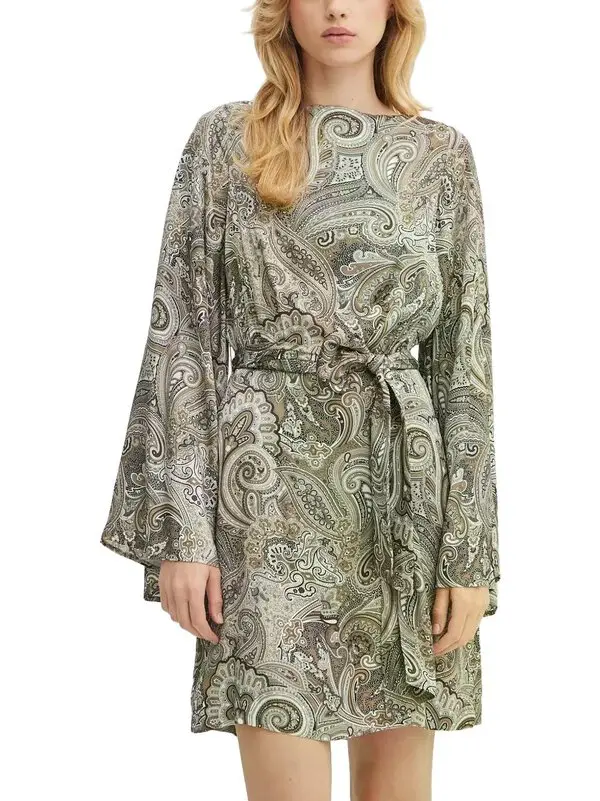 MARCIANO Loredana Paisley-print Mini Dress - Brown