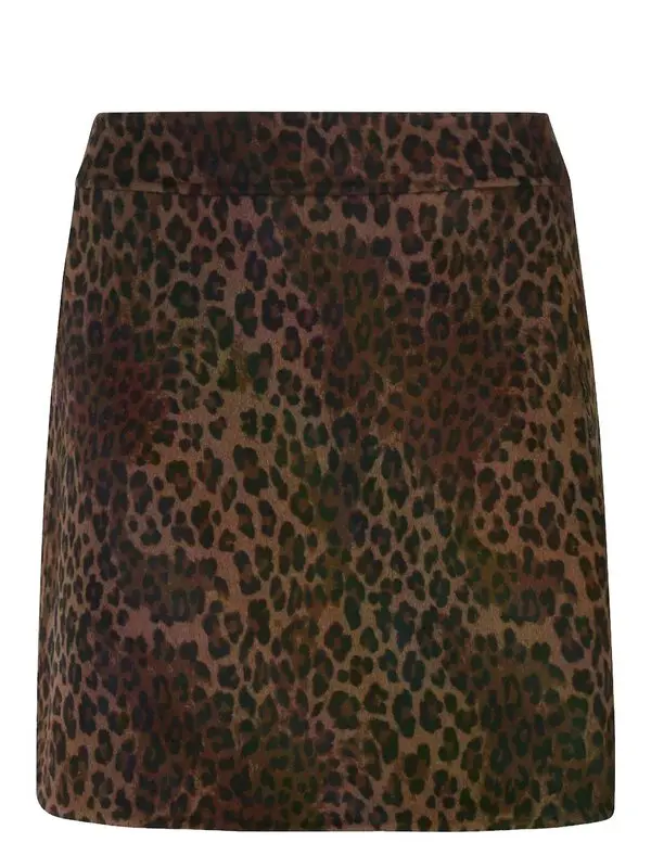 MC2 SAINT BARTH Eira Mini Skirt - Brown