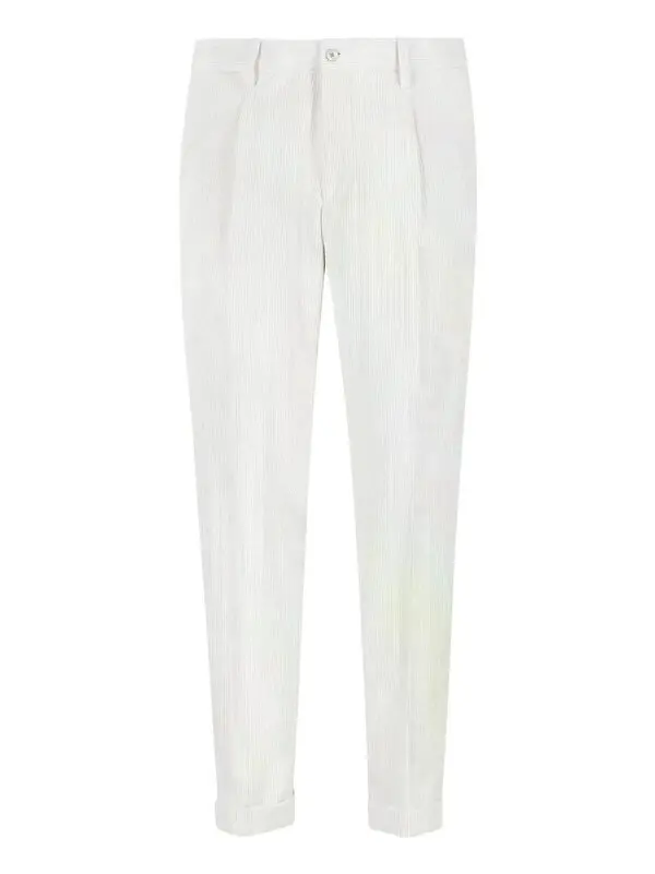BRIGLIA 1949 Isolas Corduroy Trousers - White