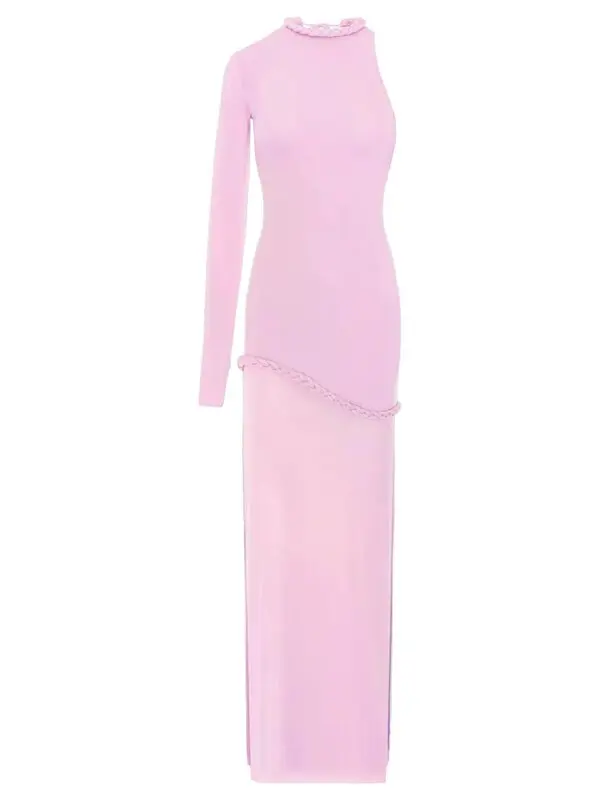 MANURI Candy One-sleeve Maxi Dress - Pink