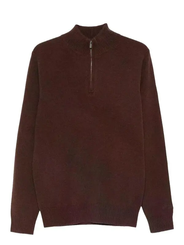 MC2 SAINT BARTH Jeremyn Zip-up High-neck Sweater - Brown