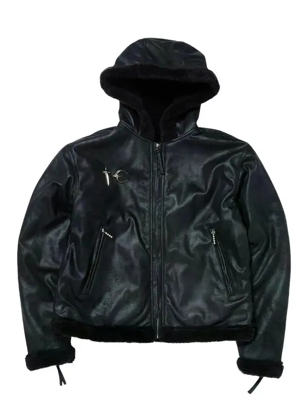 THUG CLUB Hooded Jacket - Black