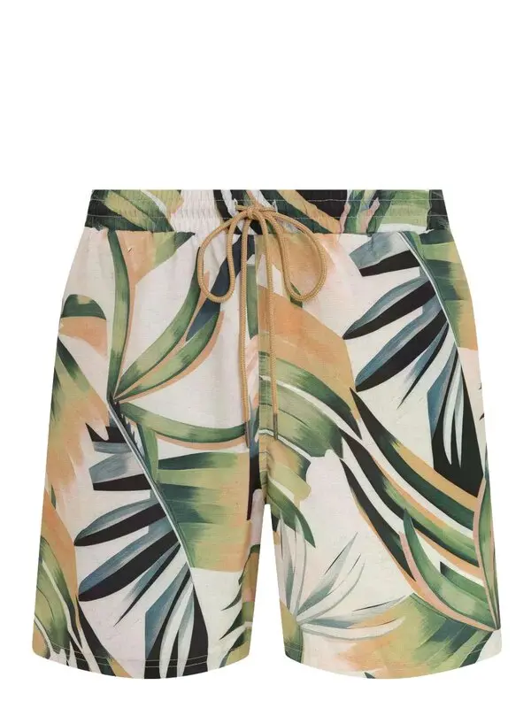 LYGIA & NANNY Printed Swim Shorts - Neutrals
