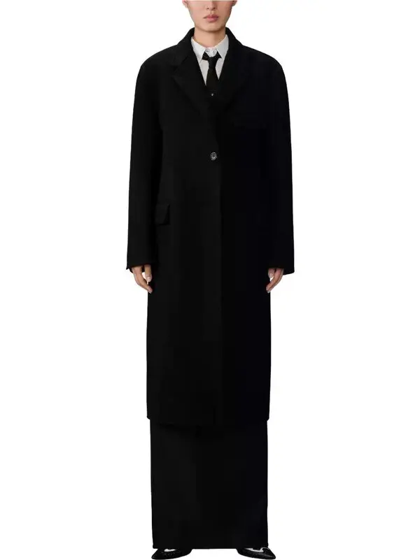 Thom Browne Single-breasted Coat - Black
