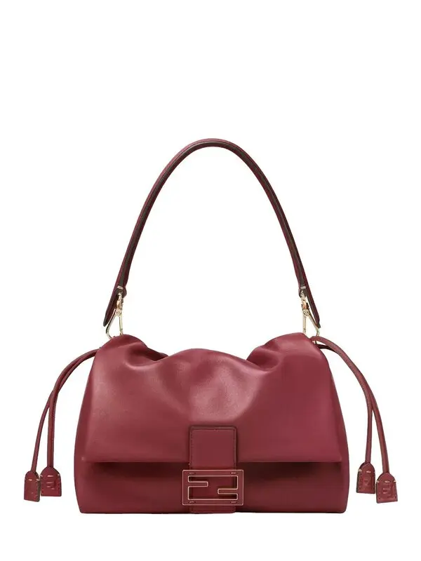 Fendi Medium Mamma Baguette Ff-buckle Tote Bag - Red