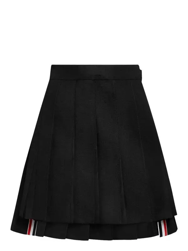 Thom Browne Pleated Mini Skirt - Black