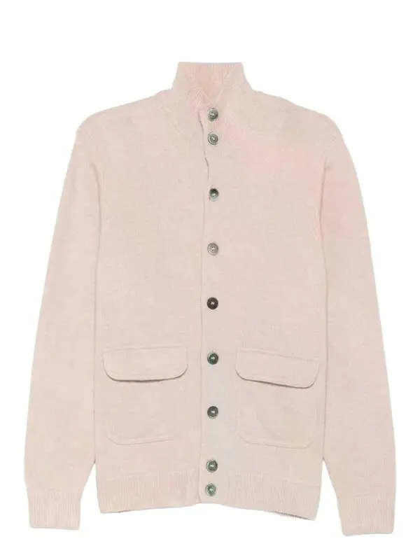 DELLA CIANA Flap-pocket Buttoned Cardigan - Neutrals