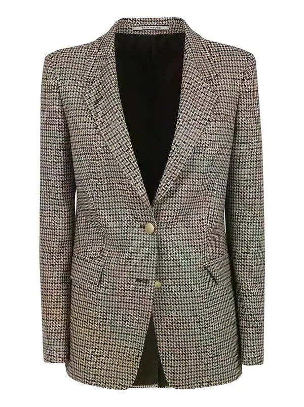 Tagliatore Houndstooth Blazer - Neutrals