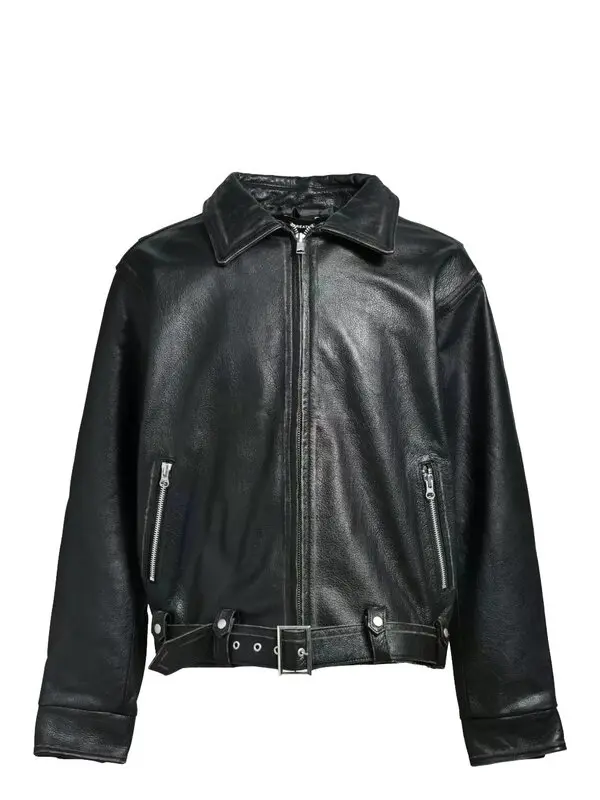 BREATH Biker Jacket With Zip-pockets - Black