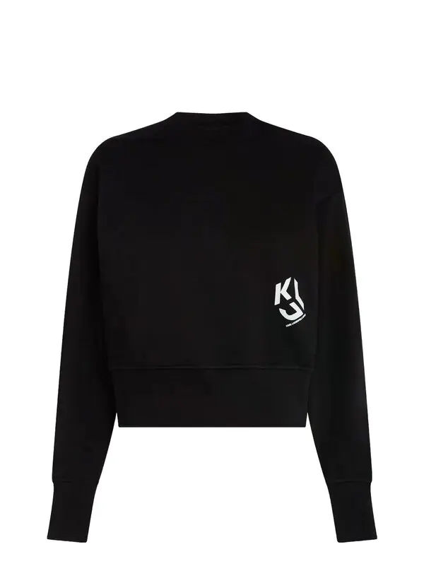 Karl Lagerfeld Monogram Logo Sweatshirt - Black