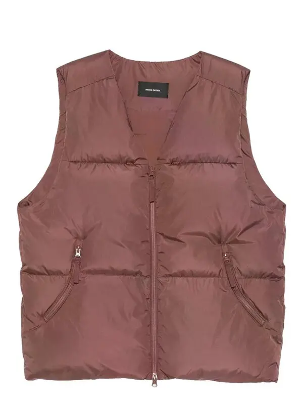 HIKING PATROL Element Zip-up Gilet - Brown