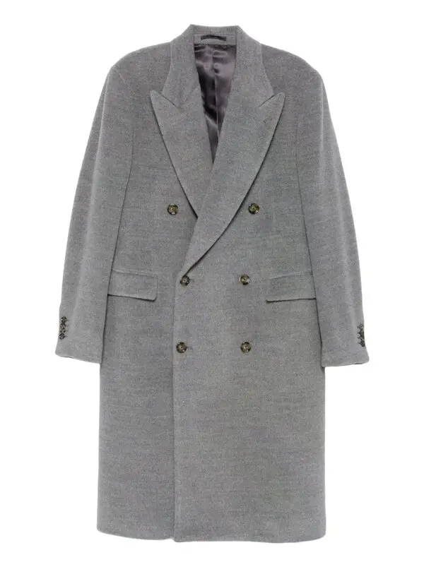 LARDINI Double-breasted Coat - Grey