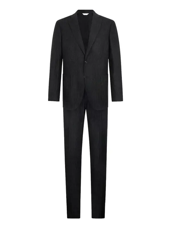 Boglioli K-suit Pinstripe Pocket Suit - Grey